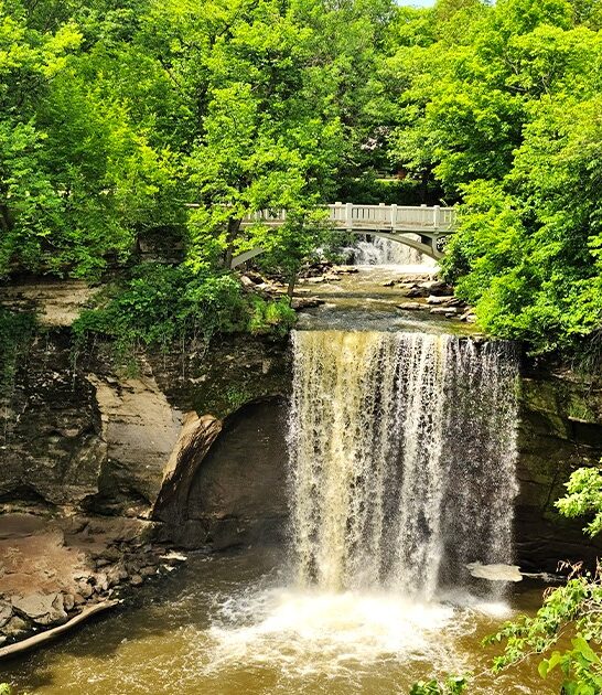 beautiful hidden waterfall minnesota ftr