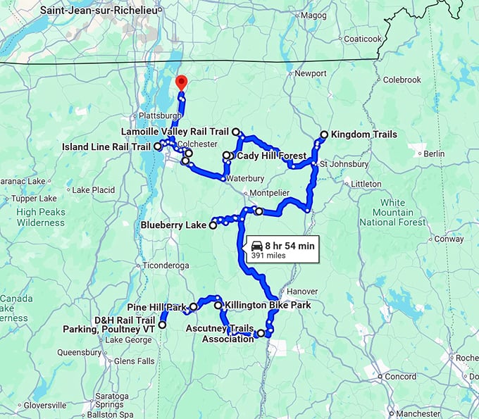 vermonts scenic bike paths map
