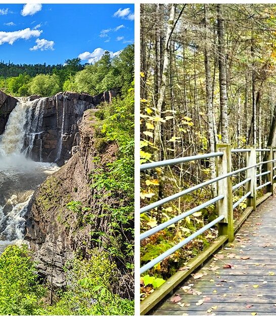 breathtaking waterfall minnesota park ftr