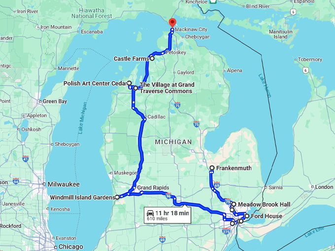 european inspired michigan spots map