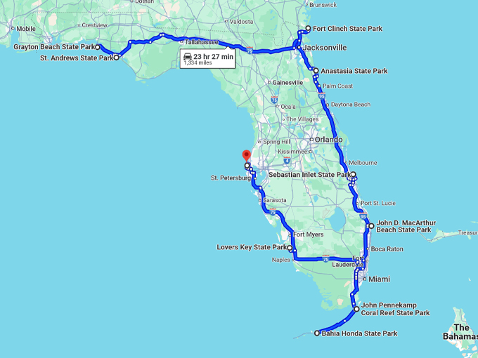 florida jaw dropping beaches map