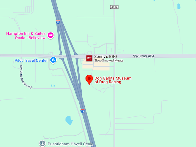 16. Don Garlits Museum of Drag Racing map