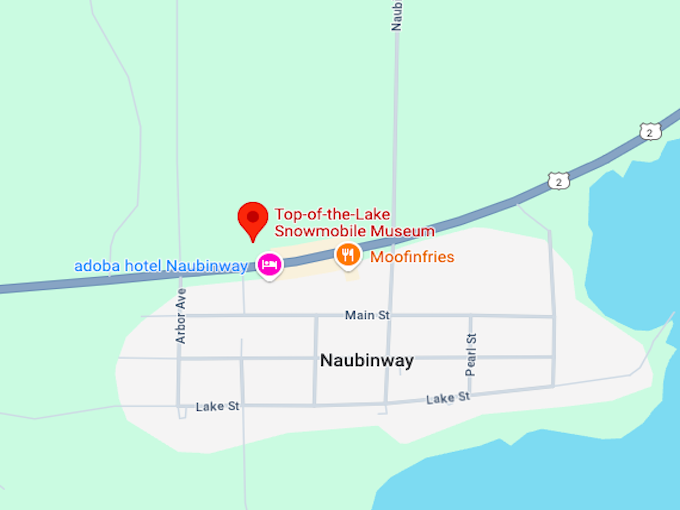 16. Top-of-the-Lake Snowmobile Museum map