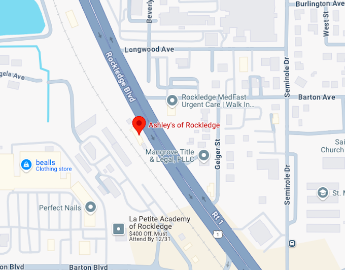 16. Ashley's of Rockledge map