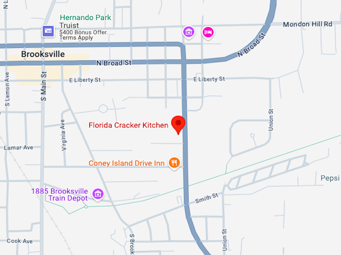 16. Florida Cracker Kitchen map