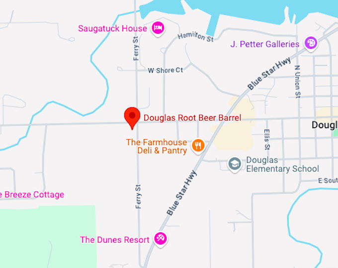 16. Douglas Root Beer Barrel map