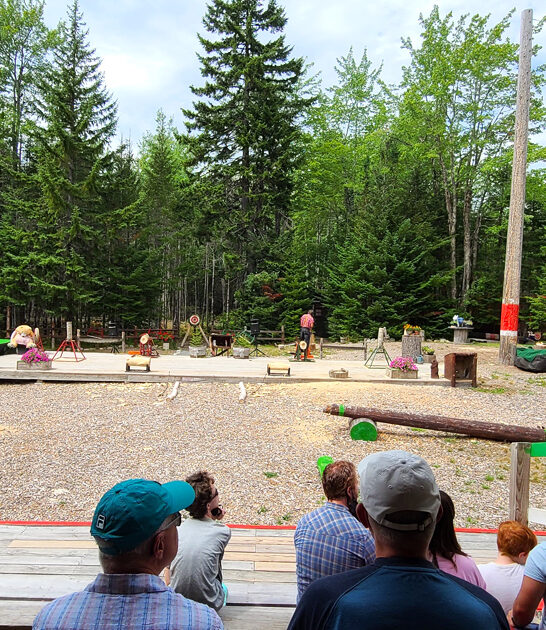 impressive lumberjack show maine ftr