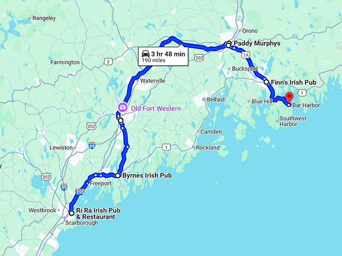 maine most unassuming restaurants map