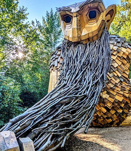 michigan massive troll sculpture ftr