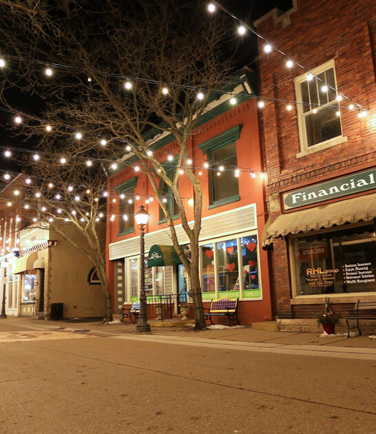 postcard small town michigan ftr