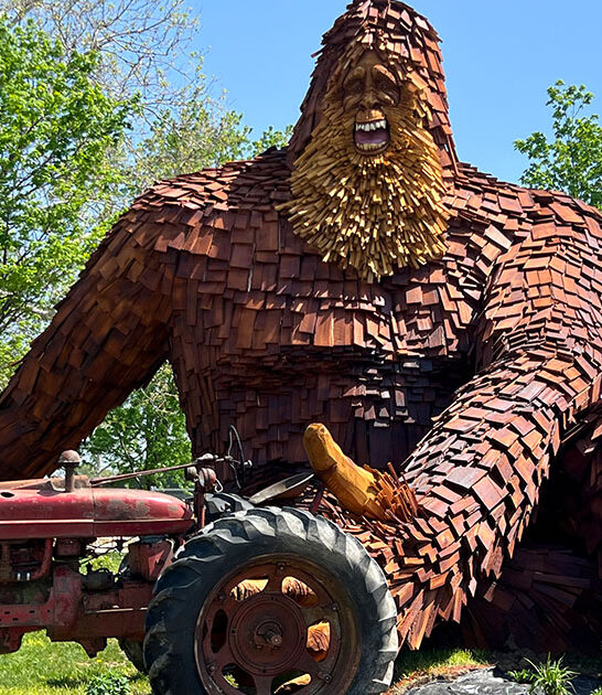 sasquatch sculpture ohio ftr
