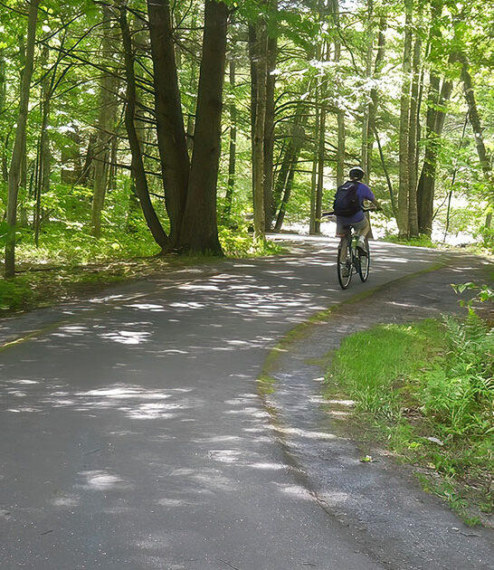 scenic bike paths vermont FTR