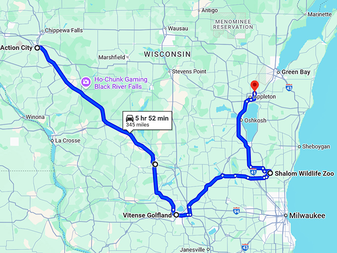 wisconsin childhood wonderlands map