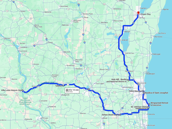 wisconsin historical landmarks map