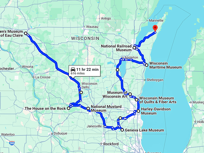 wisconsin immersive museums map