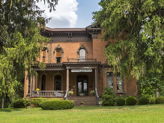 Welcome to the Grosvenor House Museum, where Victorian grandeur meets Midwest charm. This brick beauty is like a time machine with a porch!