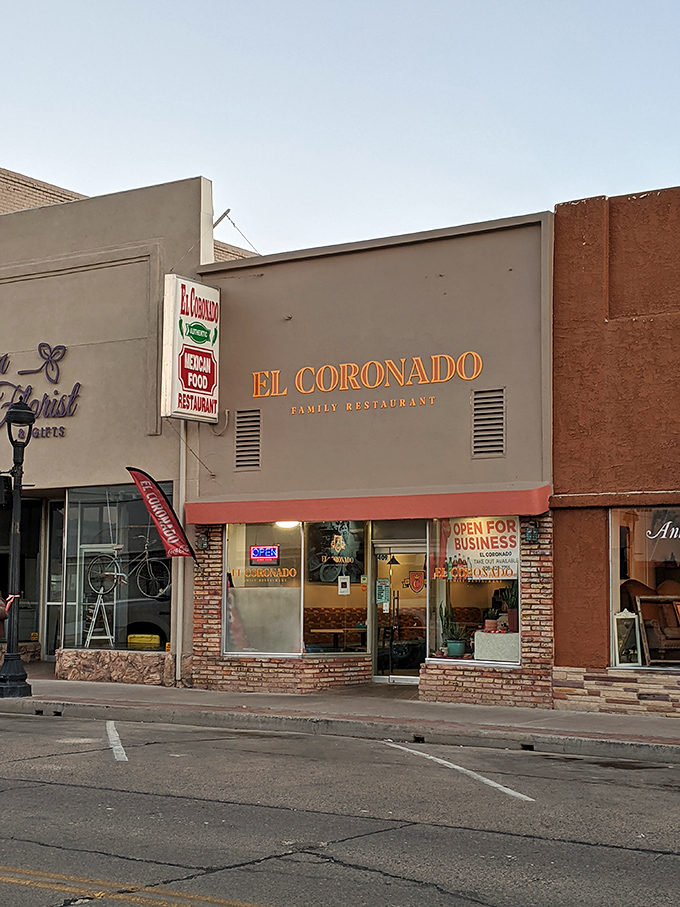 A slice of Americana with a Mexican twist! El Coronado's storefront promises authentic flavors that'll transport you south of the border.
