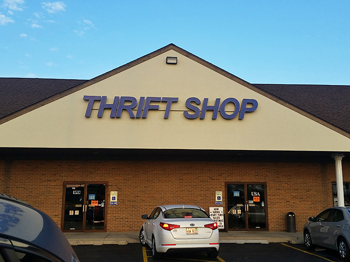 Welcome to the Narnia of thrift stores! This unassuming exterior hides a world of wonders waiting to be discovered inside.