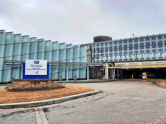 Welcome to the CDC Museum, where science meets spectacle! This sleek exterior houses a world of microscopic marvels and public health triumphs.