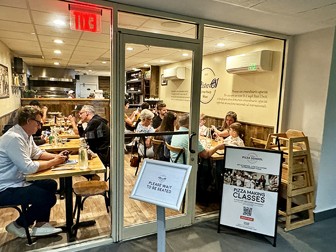 Step into pizza paradise! Mister 01's bustling interior promises a feast for both eyes and taste buds.