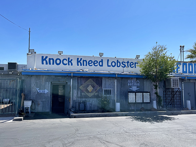 Welcome to seafood paradise! Knock Kneed Lobster's unassuming exterior hides a treasure trove of oceanic delights, proving you can't judge a fish by its scales.