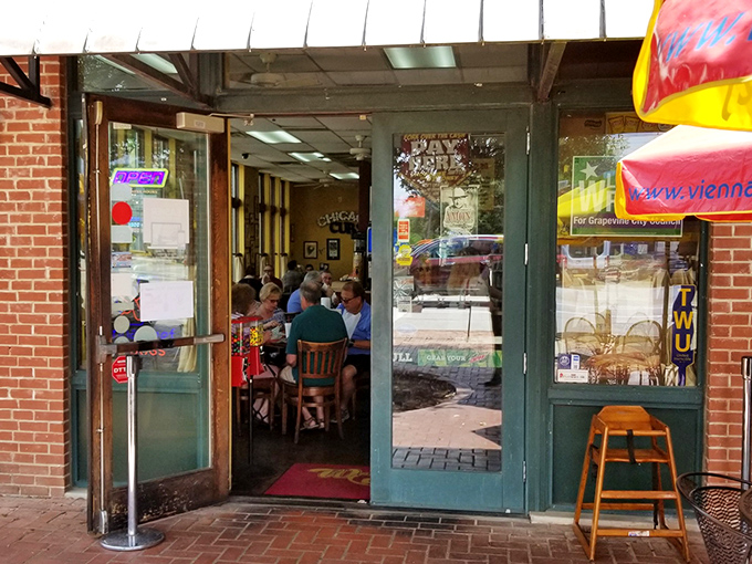 A beacon of deliciousness! Weinberger's Deli's inviting exterior promises sandwich nirvana, with its warm glow beckoning hungry souls like a siren's call to carb-lovers.