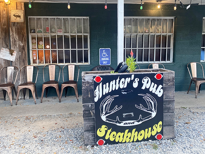 Welcome to Hunter's Steakhouse, where rustic charm meets carnivore's paradise. This green-clad gem is like a meaty oasis in the Georgia landscape.