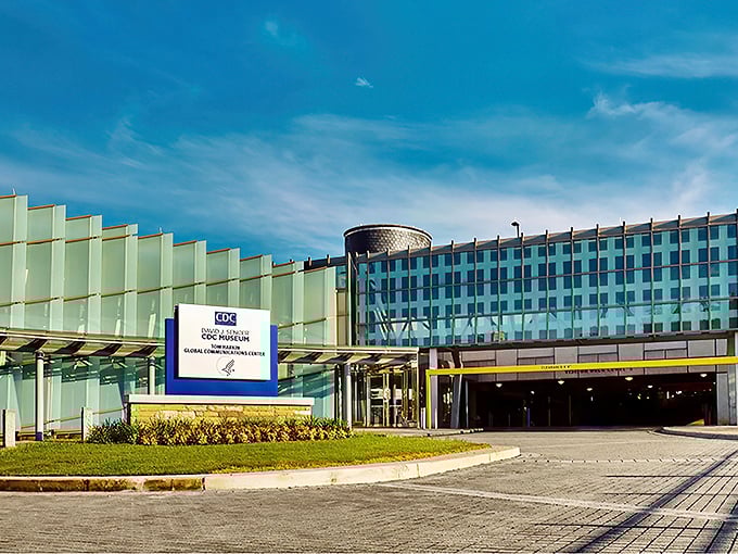 Welcome to the CDC Museum, where science meets spectacle! This sleek exterior houses a world of microscopic marvels and public health triumphs.
