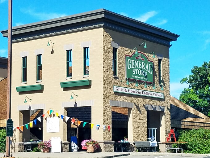 Welcome to wonderland! The General Store of Minnetonka greets you with vintage charm and a gnome that's clearly living his best life.