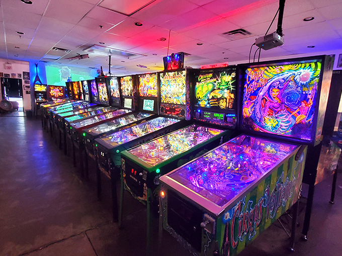 Step into a neon-drenched wonderland where Pac-Man's chomps echo through time. Starfighters Arcade: where nostalgia gets a 1-UP and your inner child hits the high score.