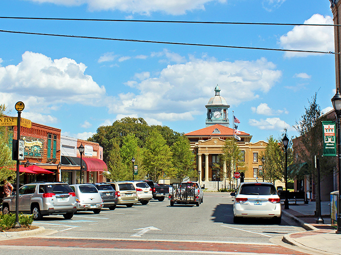 Step into a Norman Rockwell painting come to life! Inverness's charming downtown, complete with a stately courthouse, is like Main Street USA with a Florida twist.