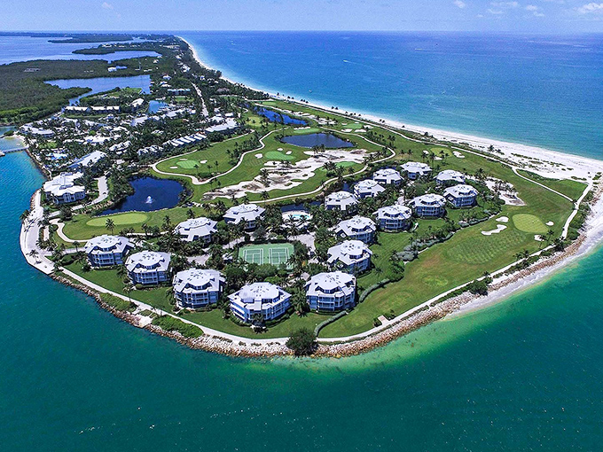 Shell-seekers' paradise! Captiva's beaches are nature's treasure chest, where every wave brings a new surprise. Who needs a metal detector when you've got these sandy riches?
