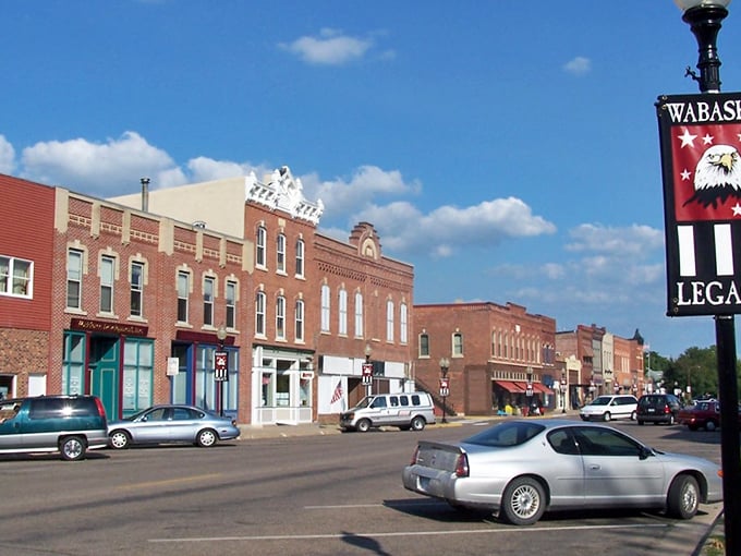 Main Street magic: Wabasha's historic downtown looks like it jumped straight out of a Norman Rockwell painting, complete with charming brick buildings and a dash of small-town Americana.