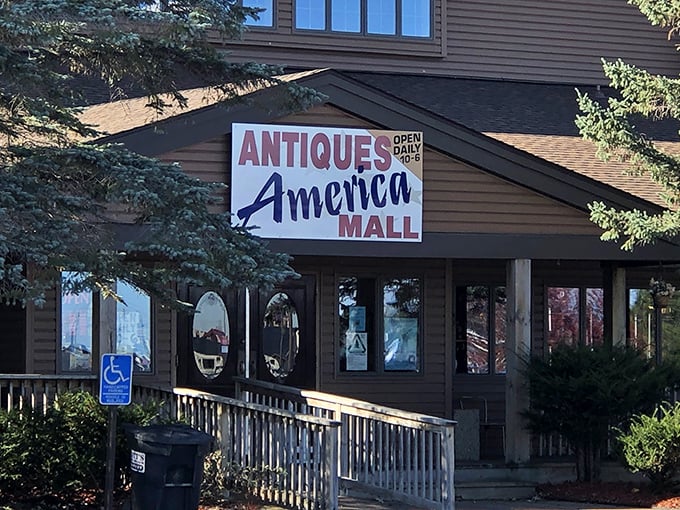 Step right up to Antiques America, where nostalgia comes gift-wrapped in a charming wooden exterior. This time capsule disguised as a mall is ready to transport you back to yesteryear!