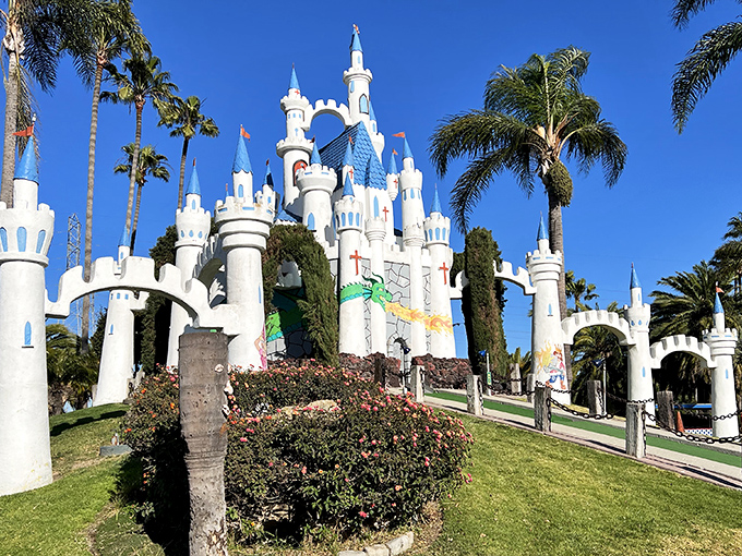 Fairytale meets mini-golf! This castle isn't just for show &ndash; it's your gateway to a world of putting perfection and childhood nostalgia.