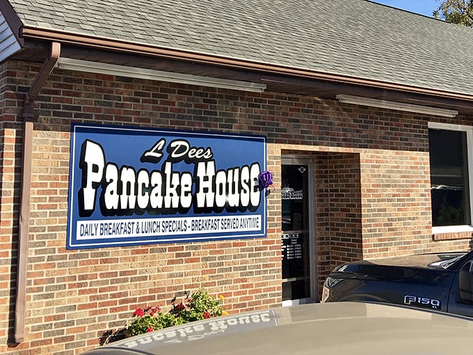 A blue beacon of breakfast bliss! L'Dees Pancake House promises daily specials that'll make your taste buds do a happy dance.