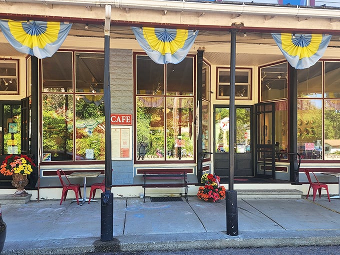 "Best Pie Shop in America" isn't just a bold claim&mdash;it's a mouthwatering promise. This charming facade is the gateway to a world of flaky, fruity bliss.