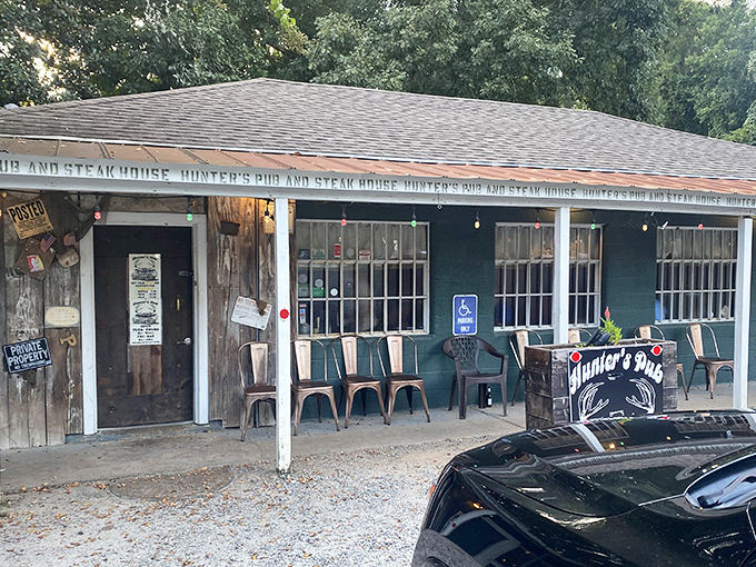 Welcome to Hunter's Steakhouse, where rustic charm meets carnivore's paradise. This green-clad gem is like a meaty oasis in the Georgia landscape.