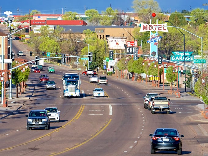 Welcome to Show Low, where small-town charm meets big adventure! This bustling main street could be a movie set for "Gilmore Girls: Arizona Edition."
