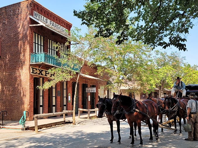 Step into a time machine, folks! Columbia's main street is where the Wild West meets Mayberry, minus Andy Griffith's whistle.