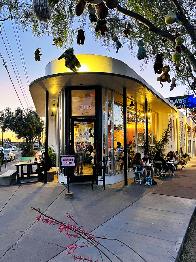 Welcome to flavor town! Bacanora's exterior is a feast for the eyes, with yarn-bombed trees and a storefront that screams "fiesta incoming!"
