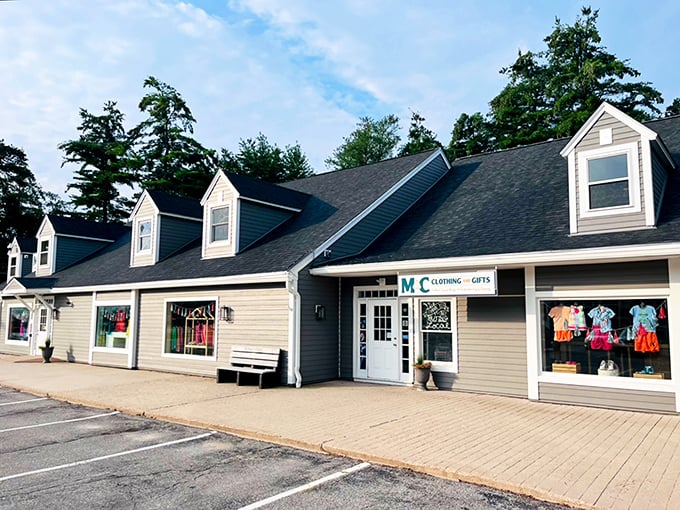 A hidden gem in plain sight! M&C Clothing and Gifts stands like a fashionable lighthouse, beckoning bargain hunters to its shores of style.