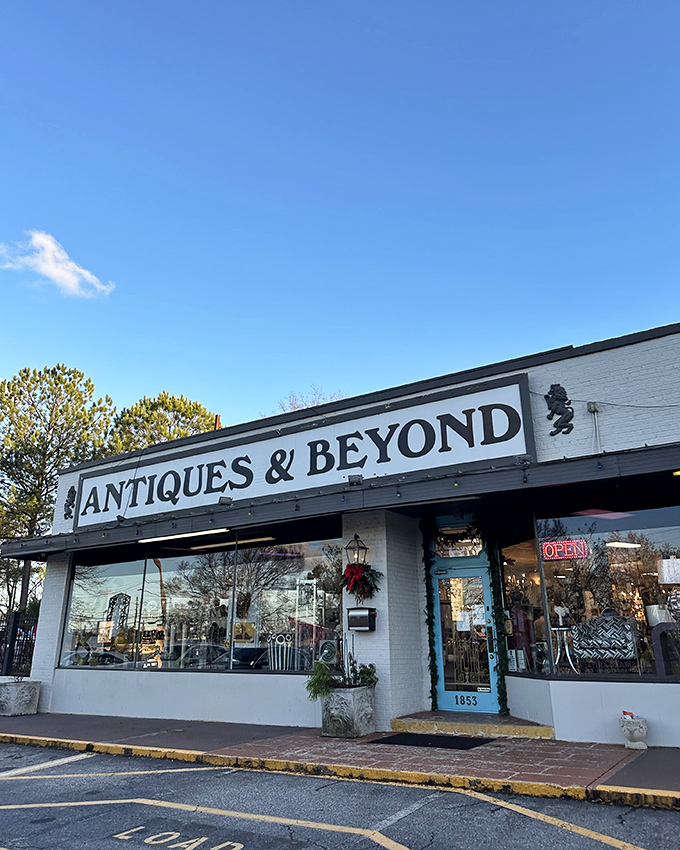 Welcome to Antiques & Beyond, where time travel is just a doorway away! This unassuming storefront holds a universe of treasures waiting to be discovered.