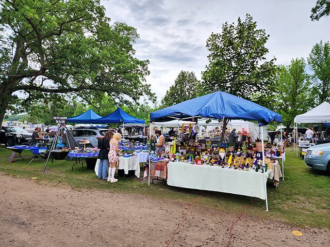 A treasure hunter's paradise! From vintage furniture to quirky knick-knacks, this flea market is like Aladdin's cave meets your eccentric aunt's attic.