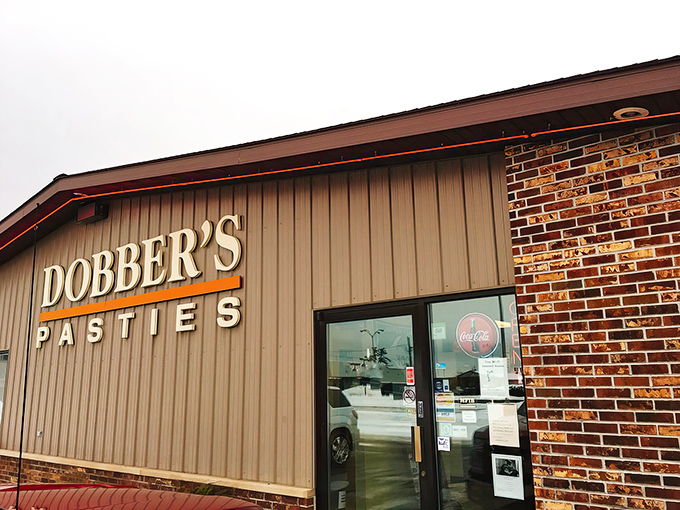Welcome to pasty paradise! Dobber's exterior might be unassuming, but inside lies a treasure trove of flaky, golden goodness.