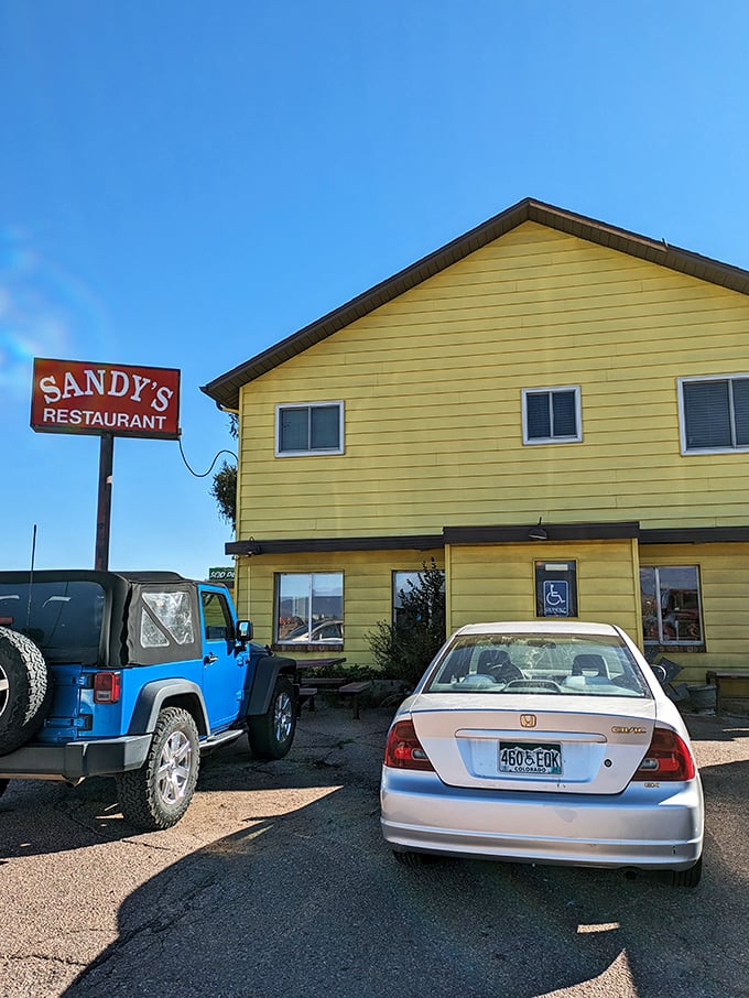 Welcome to breakfast paradise! Sandy's Restaurant may look unassuming, but this yellow house holds the key to Colorado Springs' most delectable morning delights.
