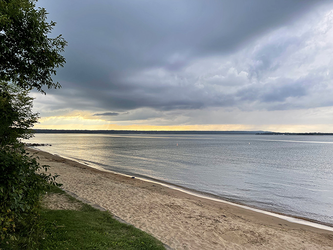 Nature's own fashion week! Fall foliage at Brimley State Park puts on a show that would make even Milan jealous.