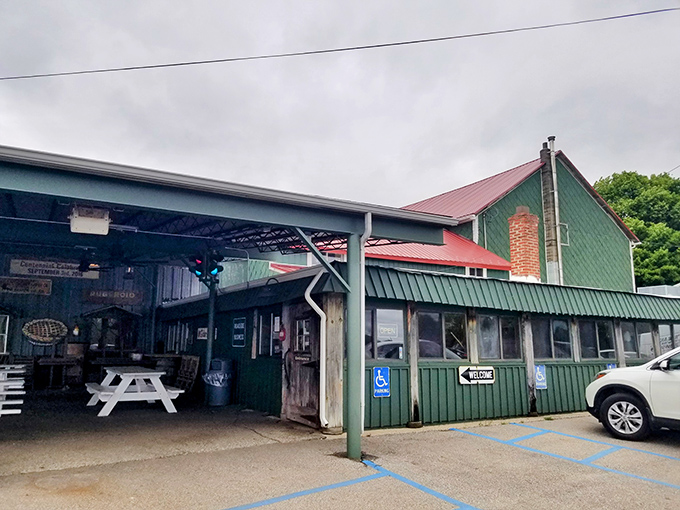 A slice of Americana with a side of apple pie! This charming green building houses a world of flavor waiting to be discovered.