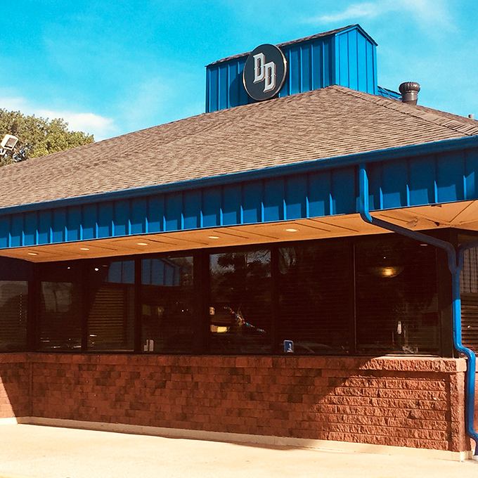 A blue beacon of breakfast bliss! Delano's Diner stands ready to satisfy your morning cravings, like a lighthouse guiding hungry sailors to shore.