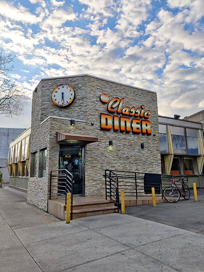 Time stands still at The Classic Diner, where the clock always points to delicious o'clock. This stone-faced beauty serves up nostalgia with a side of modern flair.